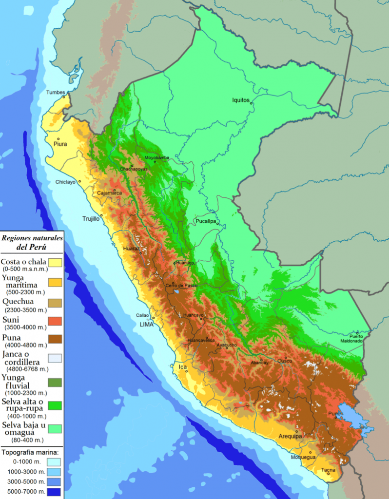 Geografía del Perú: regiones naturales, clima, flora, fauna y recursos ...
